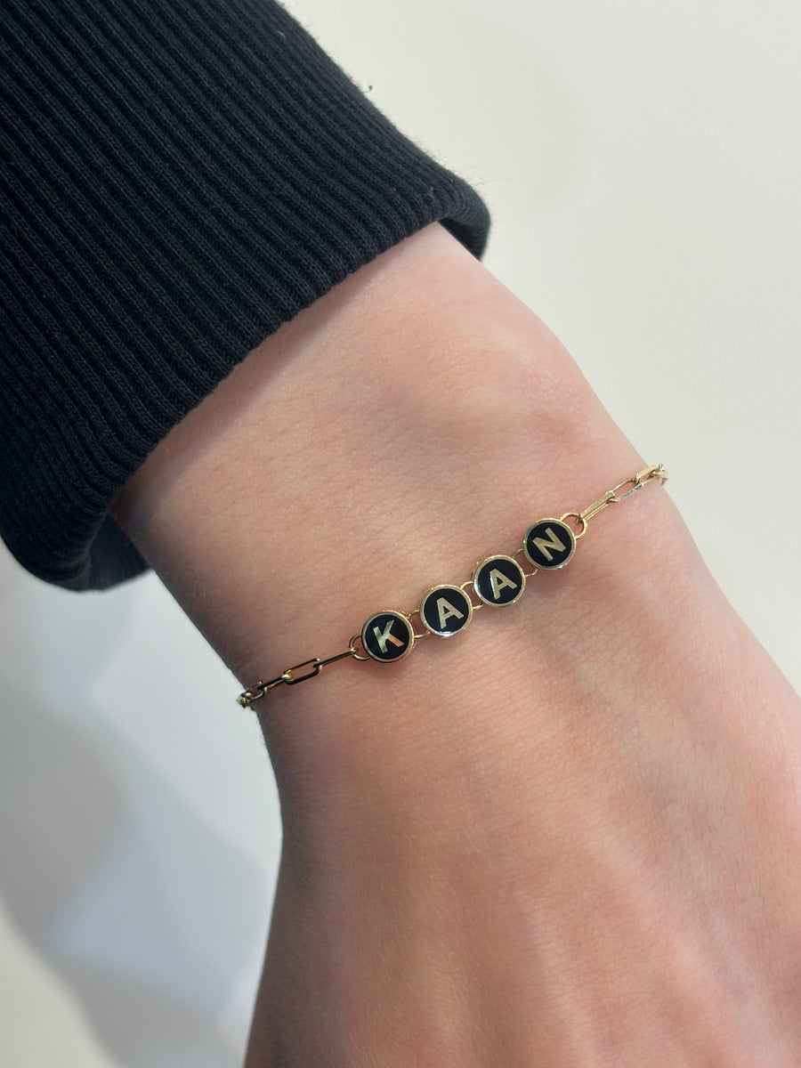 Custom Double Sided Name Bracelet – Vanhess