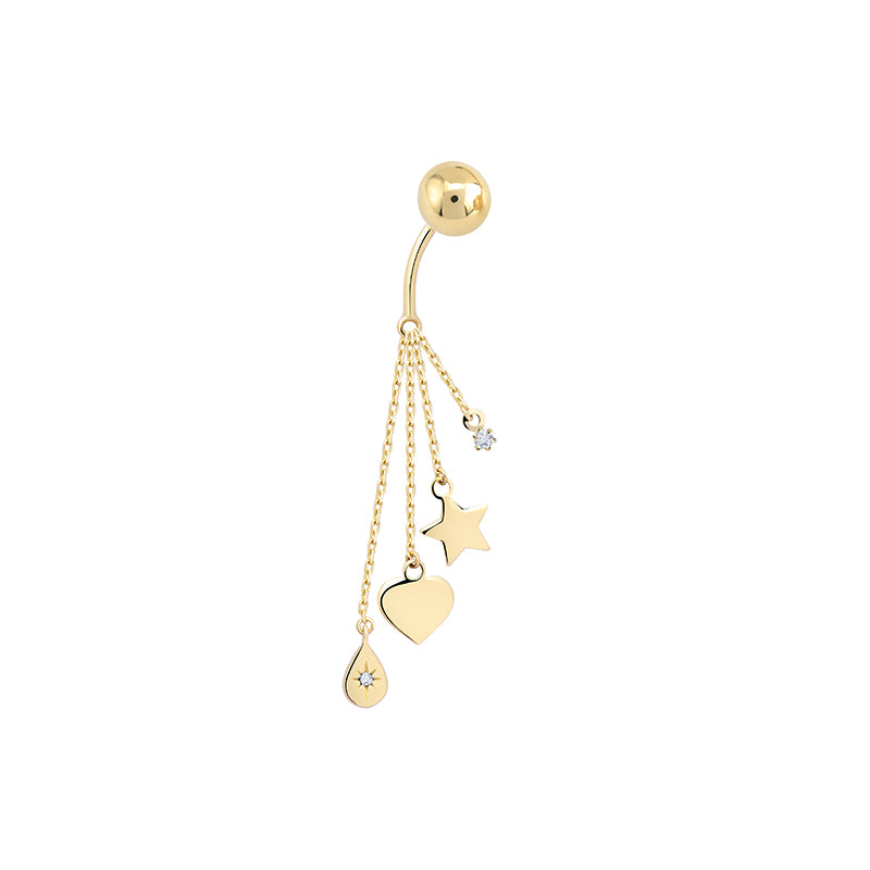 Spring Golden Ball Belly Piercing – Vanhess