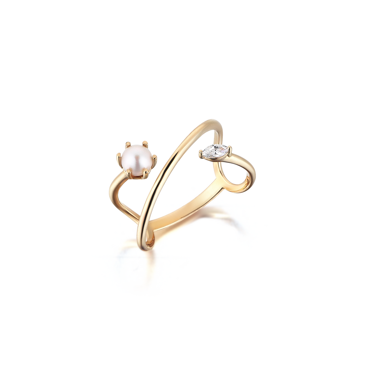Pearl & Marquise Ring – Vanhess