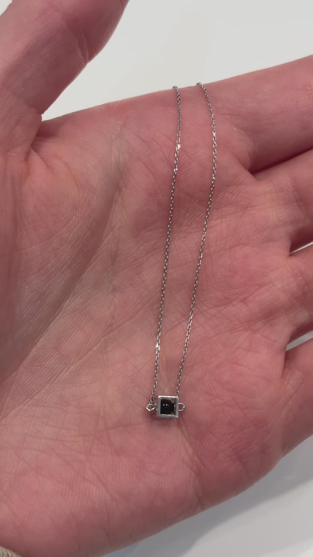 Cube Onyx Necklace – Vanhess